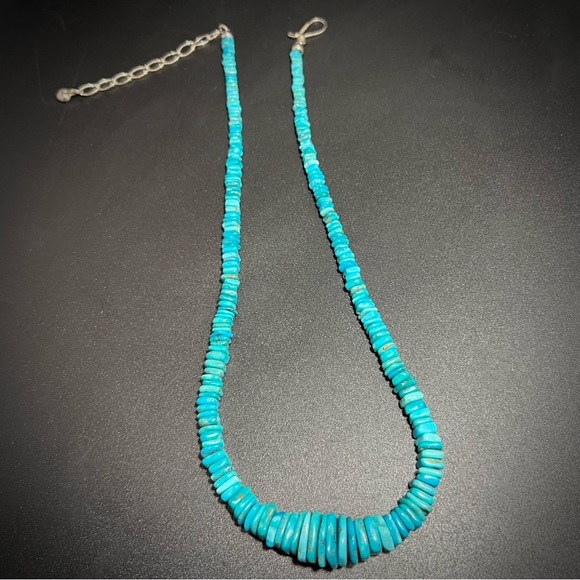 Jay King | Jewelry | Vintage Jay King Desert Rose Trading Turquoise Necklace Flat Heishi Beads ...